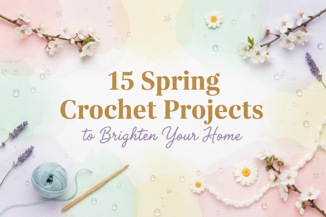 15 Spring Crochet Projects to Brighten Your Home | Beginner Patterns ...