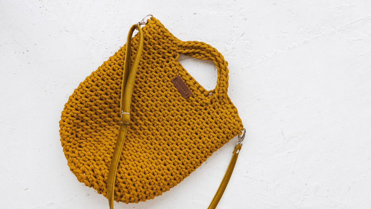 Crochet bag kits: pattern, cord, hook and accessories – MonoMey Studio