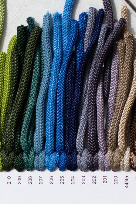 6mm macrame cord Blue colors - MonoMey Studio