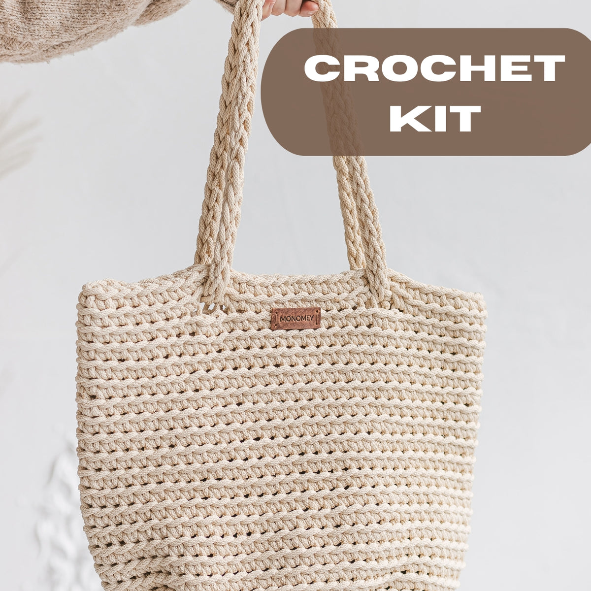 Crochet Tote Bag Kit for Beginners | Lillian Bag | MonoMey – MonoMey Studio