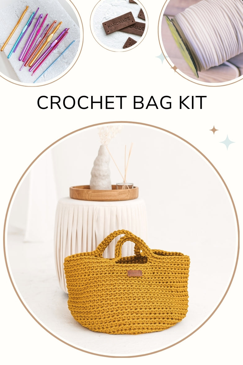 Crochet bag kit "Large Joy" - Shipping worldwide! – MonoMey Studio