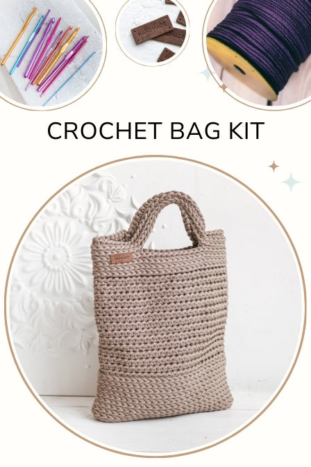 Crochet bag kit "French rose" – MonoMey Studio