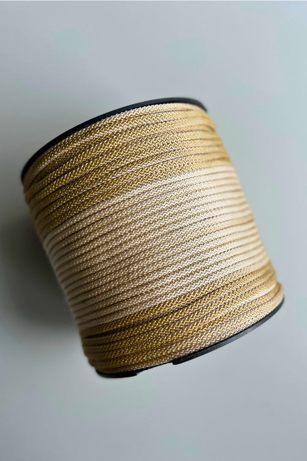 Crochet cord 6 mm Silver and Gold mix | MonoMey Studio
